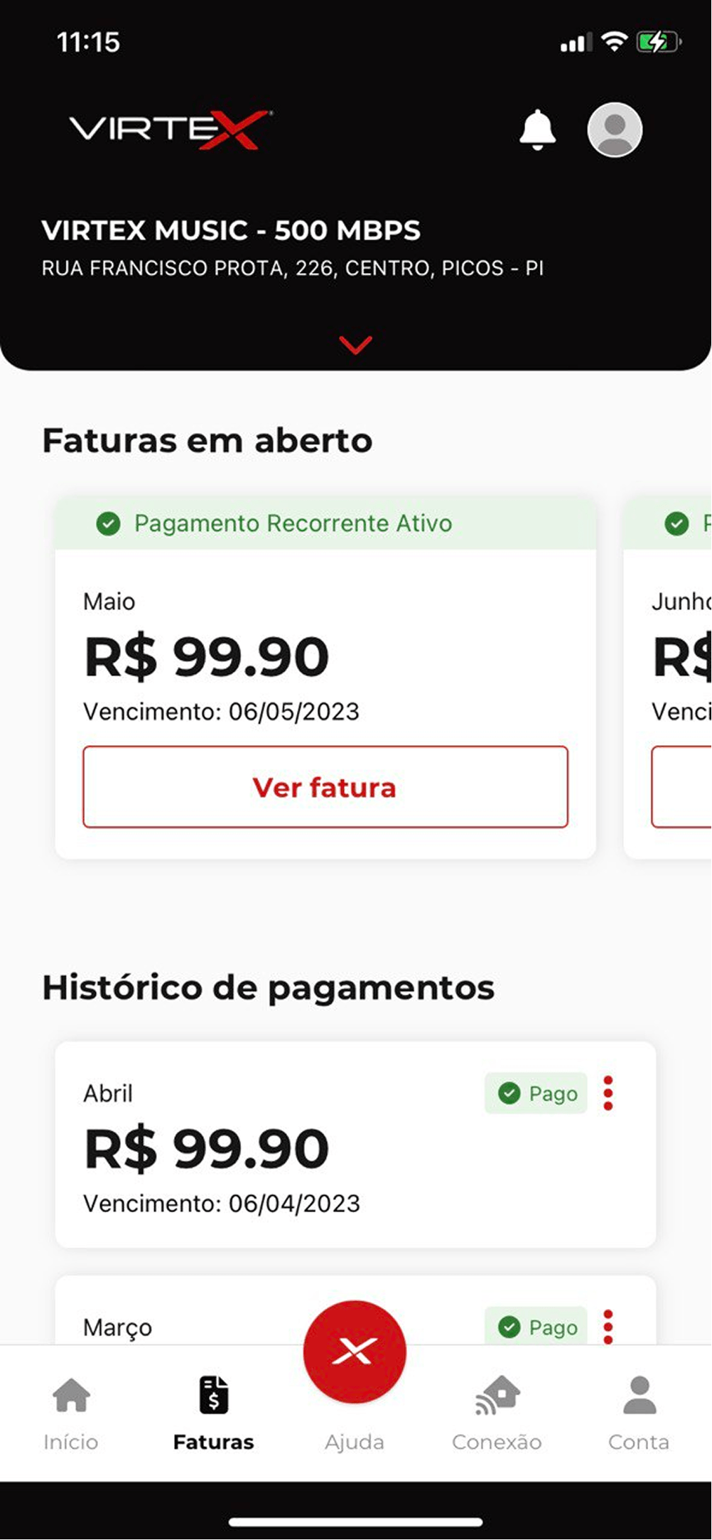 App VirteX | Controle Total da Sua Internet | VirteX Telecom